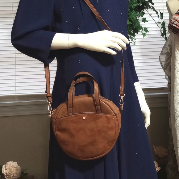 LC Lauren Conrad | Bags | Lauren Conrad Brown Leathersuade Crossover ...